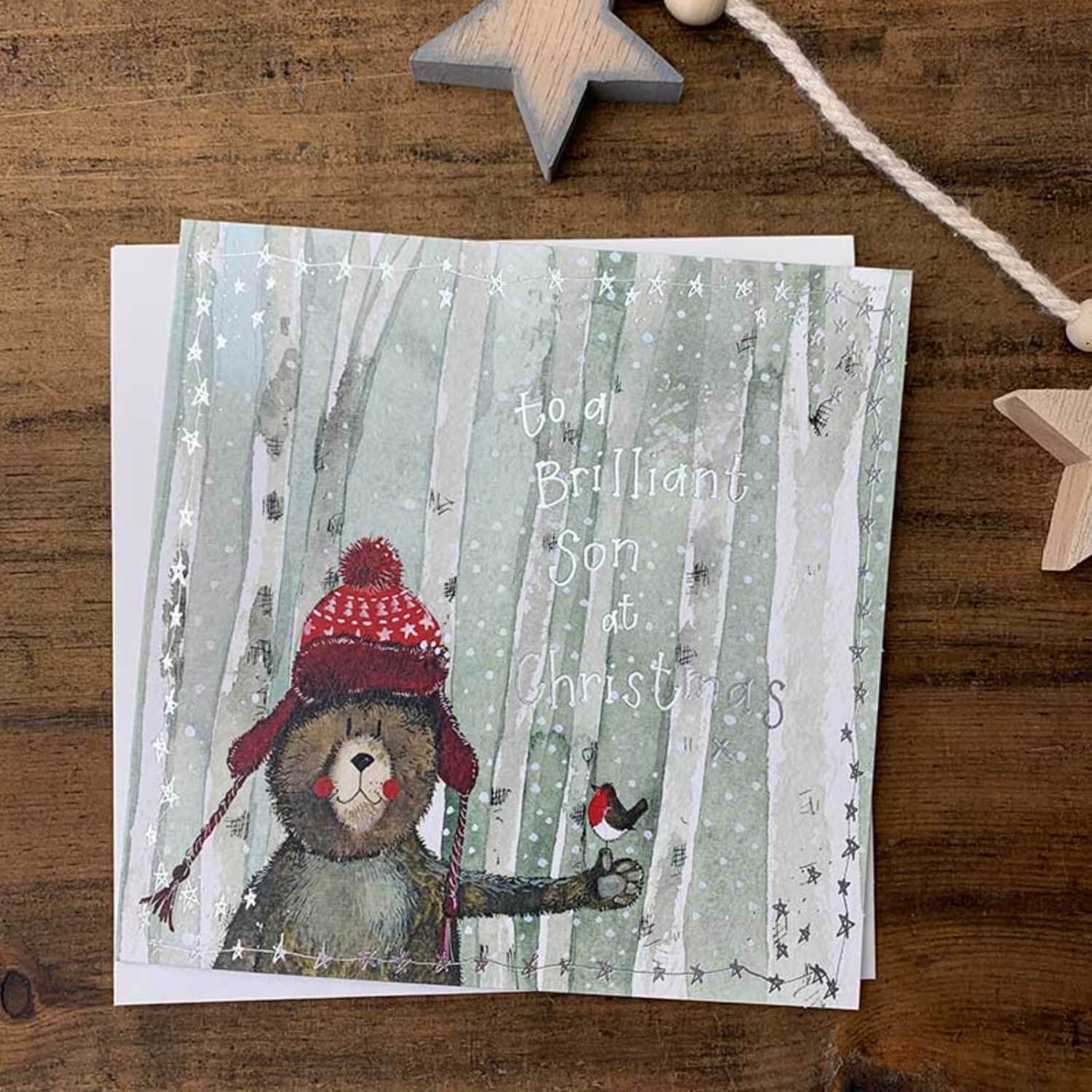 Buy Alex Clark | Christmas Card - Brilliant Son - Bear – Potters Cookshop