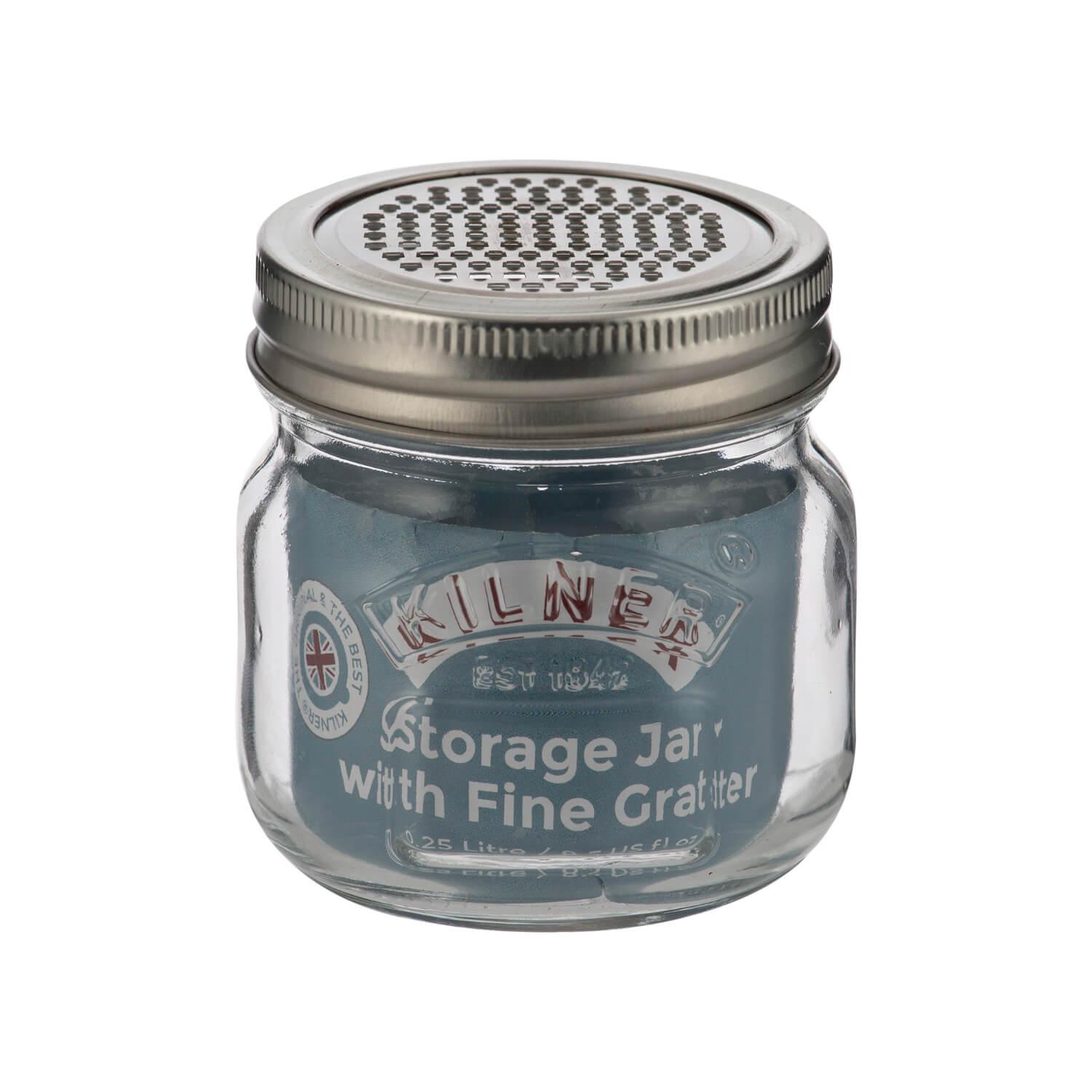 Buy Kilner | Glass Storage Jar with Grater Lid - 250ml – Potters Cookshop