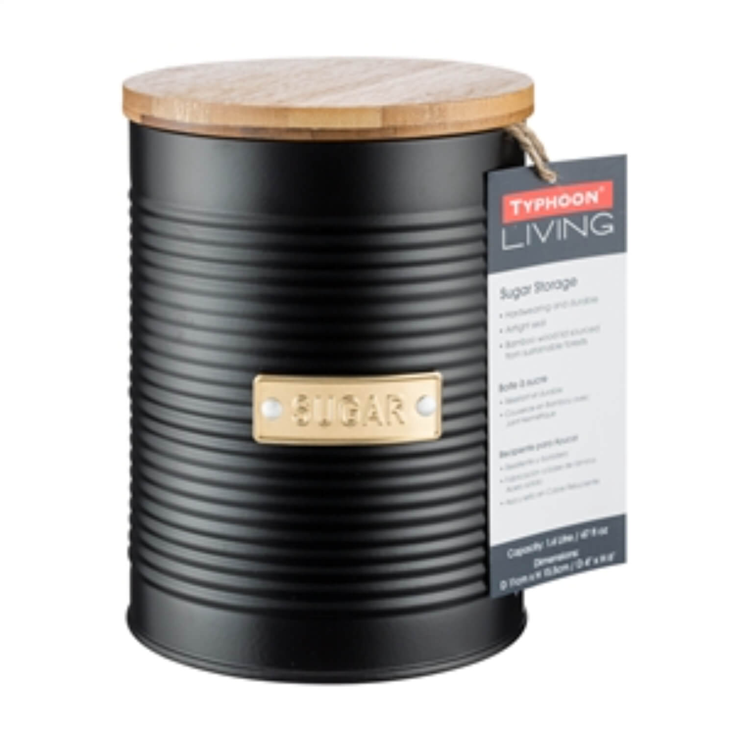 Buy Typhoon | Living 3 Piece Canister Set - Otto Black – Potters Cookshop