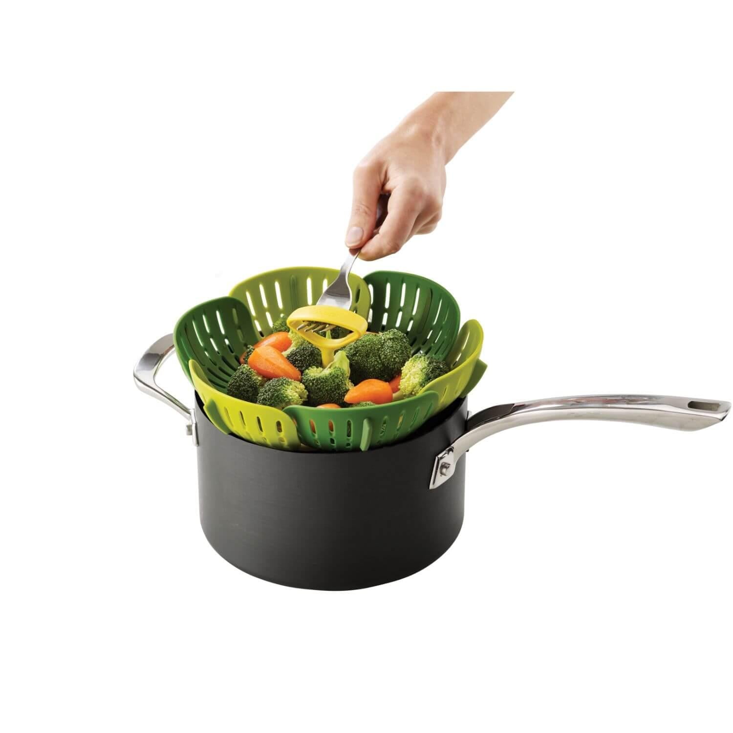 Buy Joseph Joseph | Bloom Folding Steamer Basket - Green – Potters Cookshop