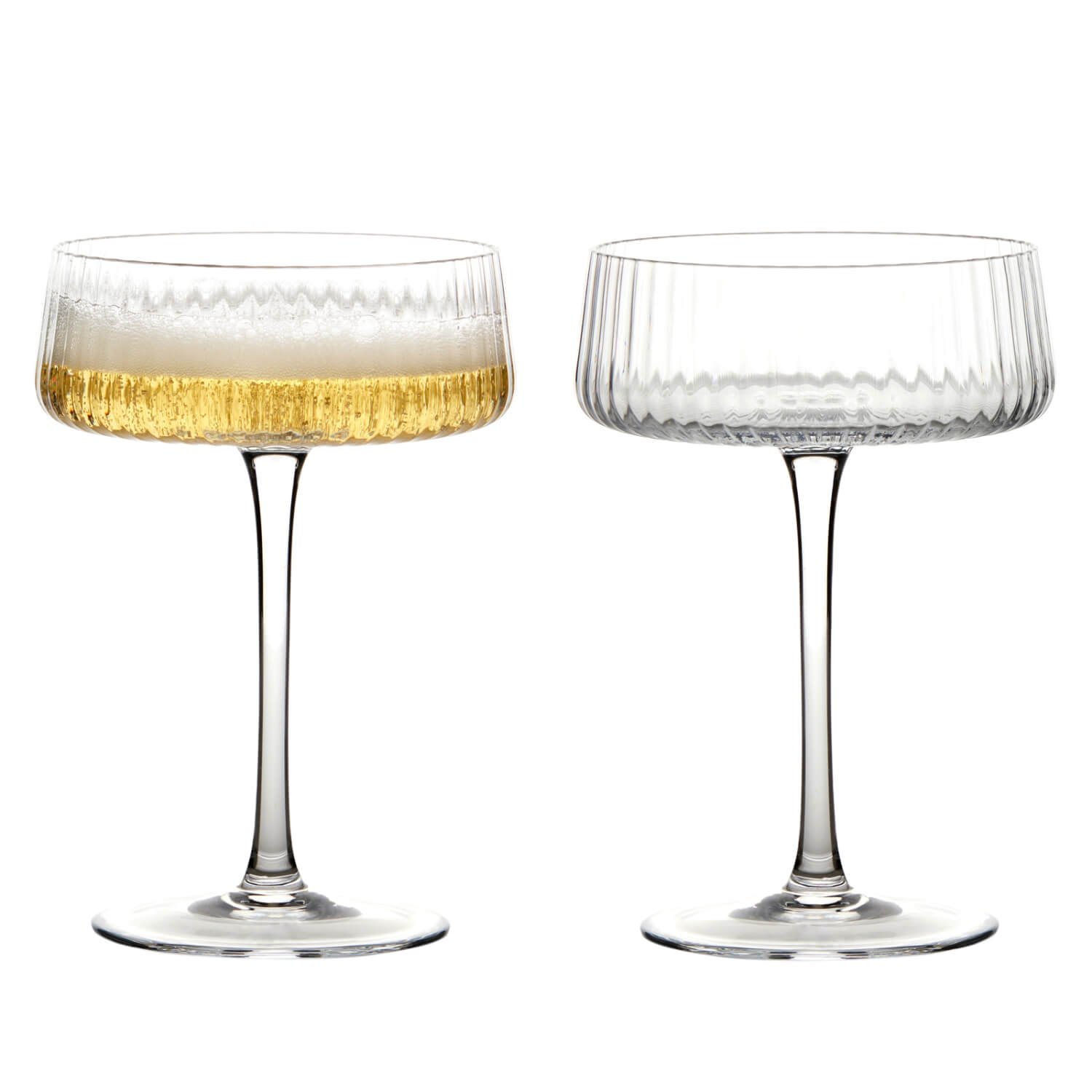 Buy Anton Studio Designs | 2-Piece Champagne Saucer Set - Empire – Potters Cookshop
