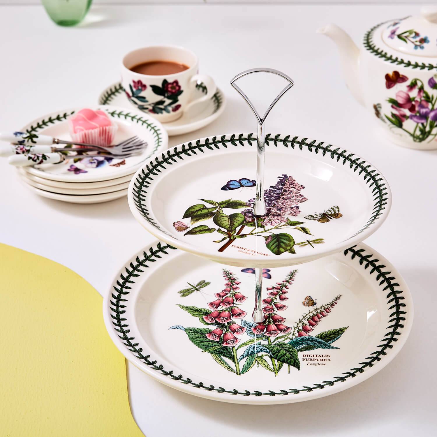 Buy Portmeirion | Botanic Garden 2 Tier Cake Stand – Potters Cookshop