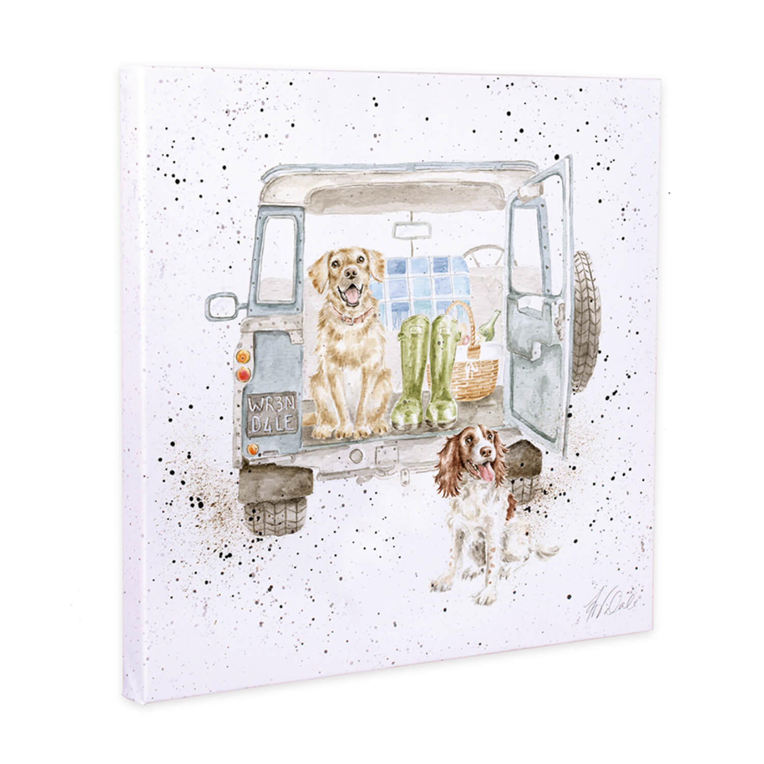 Buy Wrendale Designs | by Hannah Dale Small Canvas - Paws For A Picnic ...