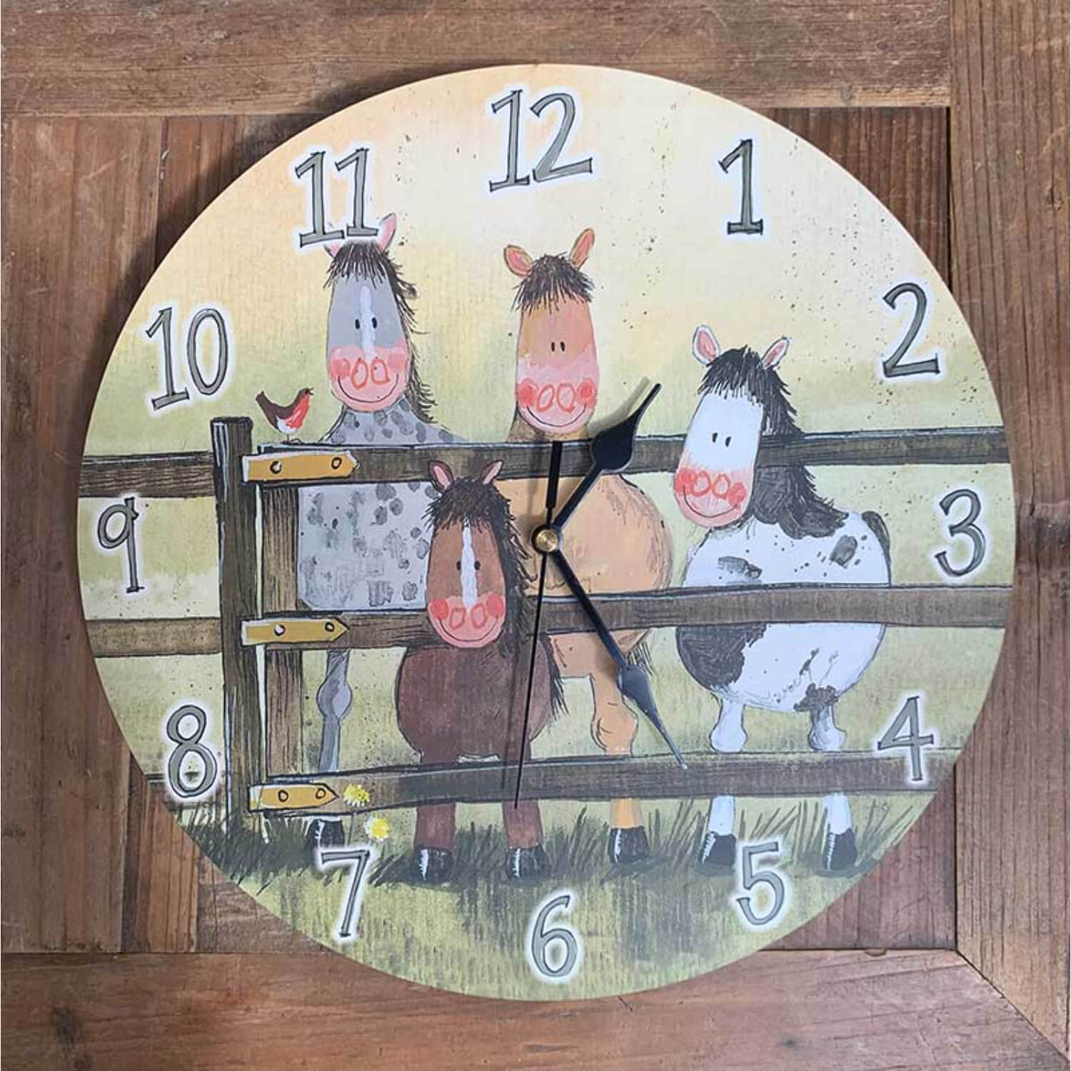 Buy Alex Clark | Wall Clock - Ponies – Potters Cookshop