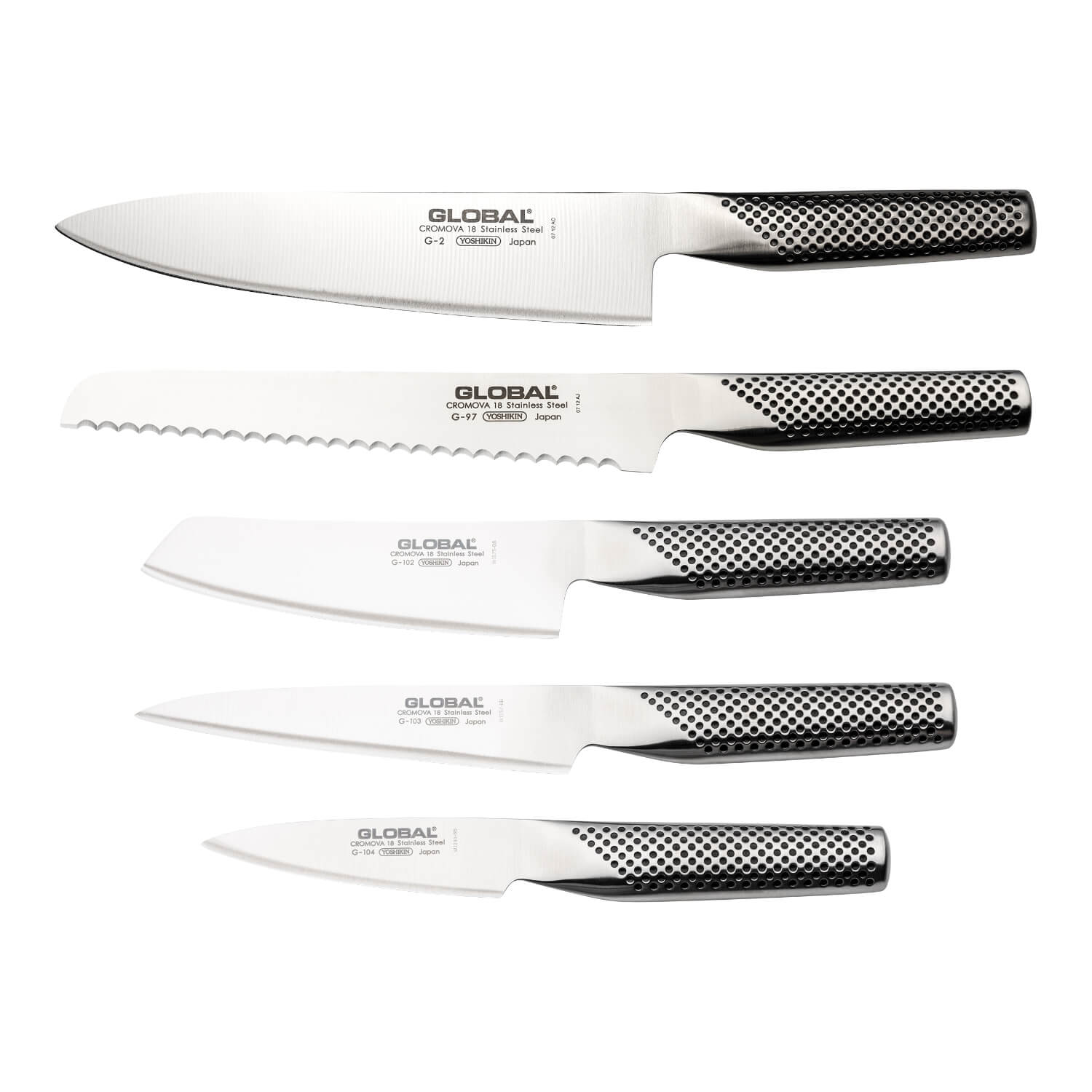 Buy Global Knives | Hikaeme 6 Piece In-Drawer Kitchen Knife Dock Set ...
