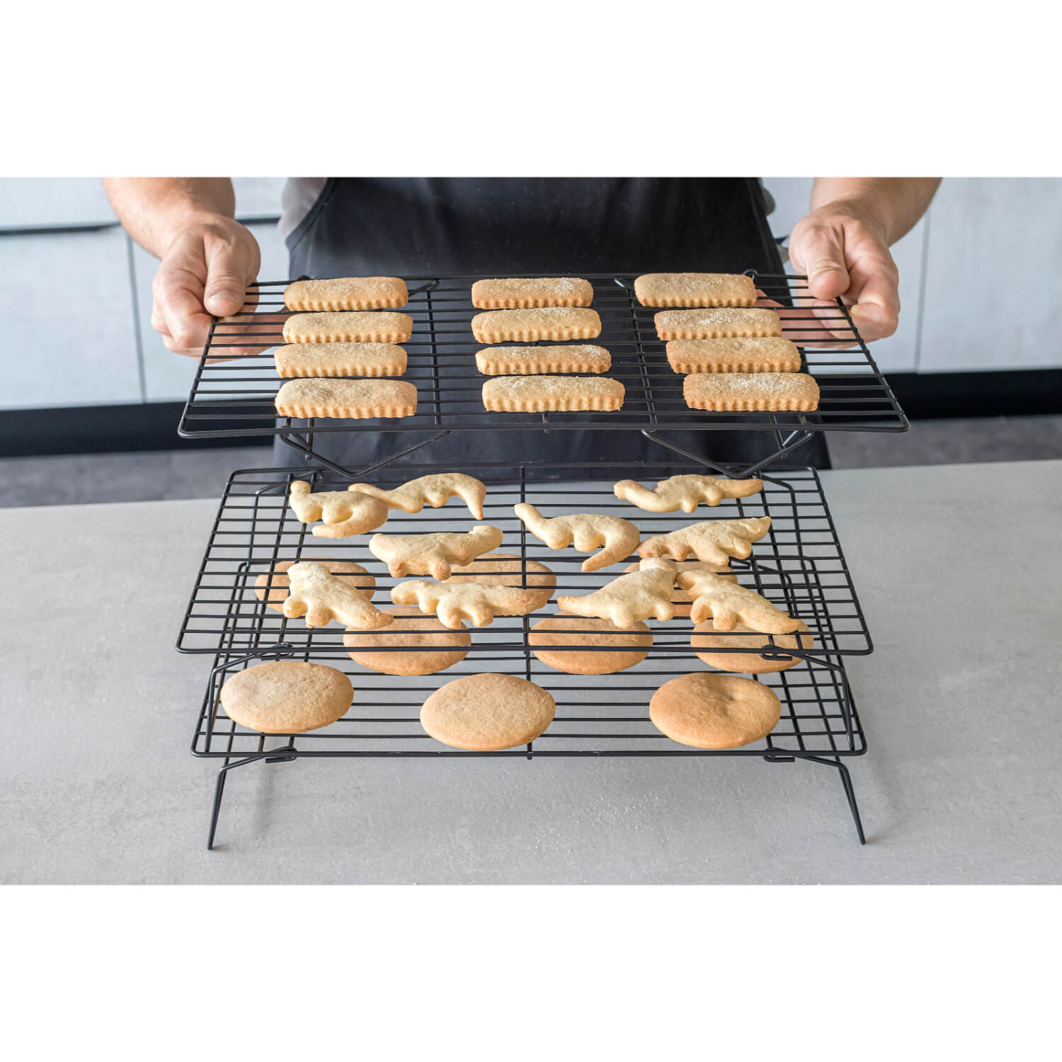 Buy KitchenCraft | Non-Stick Cooling Rack - 3 Tier – Potters Cookshop