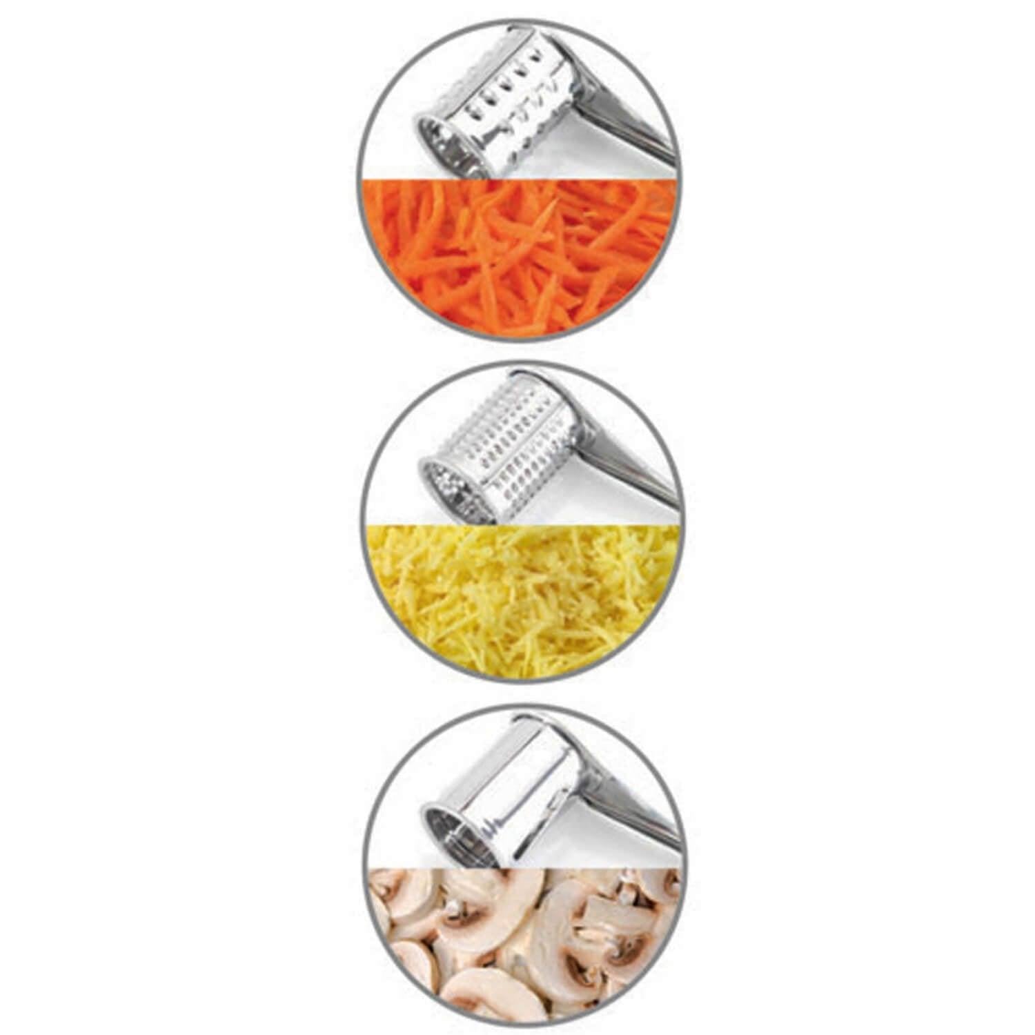 Buy KitchenCraft | Multi-Purpose 3 Drum Rotary Grater – Potters Cookshop