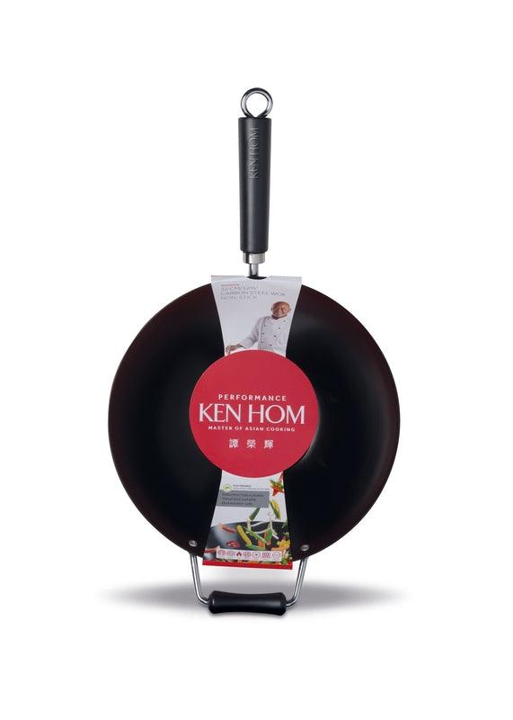 Buy Ken Hom | Performance Non-Stick Carbon Steel Wok - 32cm – Potters ...