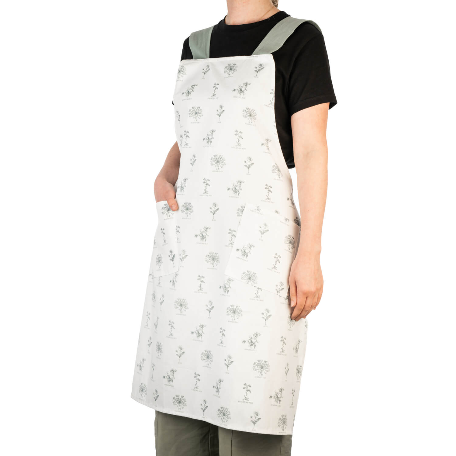 Buy Mary Berry | English Garden 100% Cotton Cross Back Apron - Birds ...