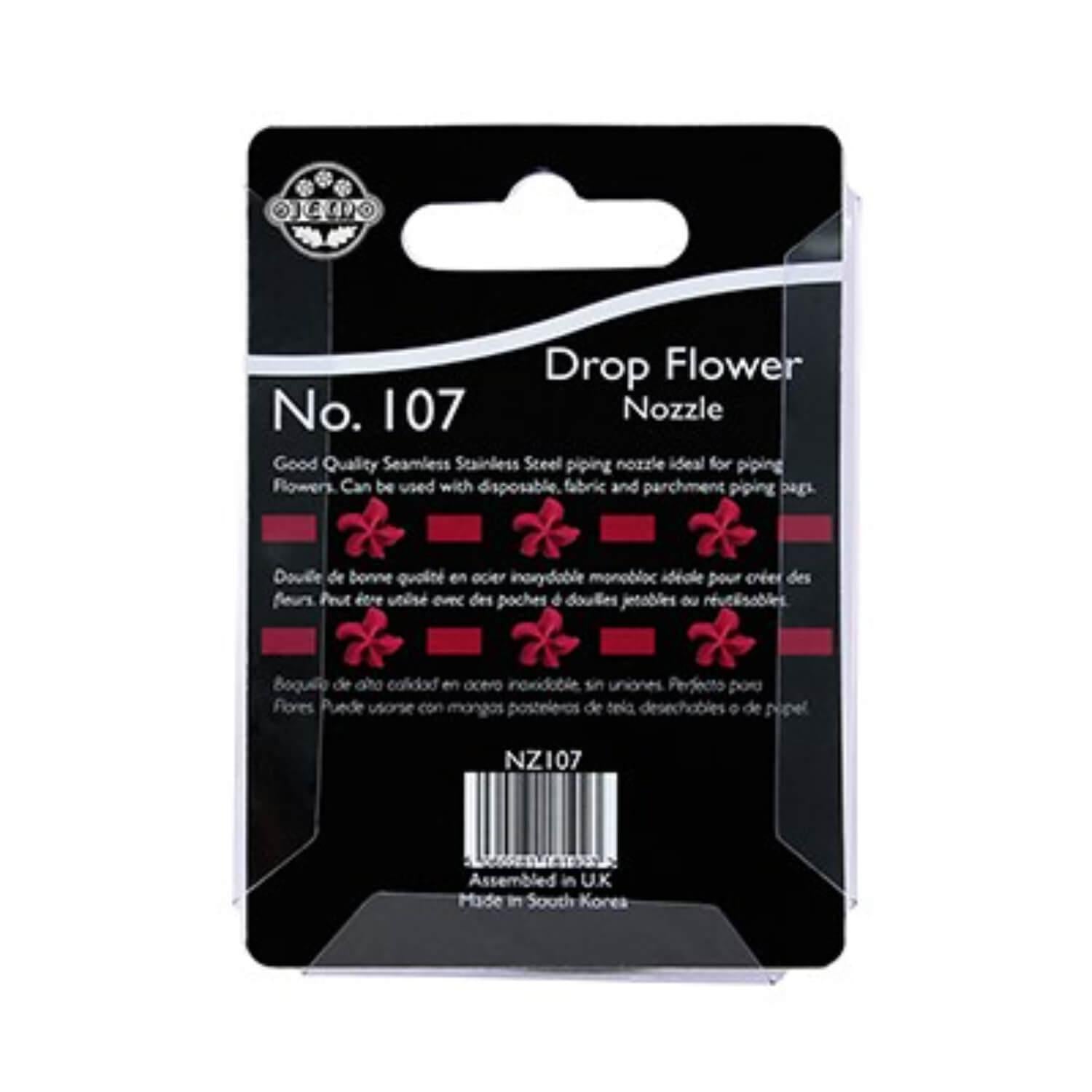 Buy Jem | No 107 Icing Nozzle - Drop Flower – Potters Cookshop