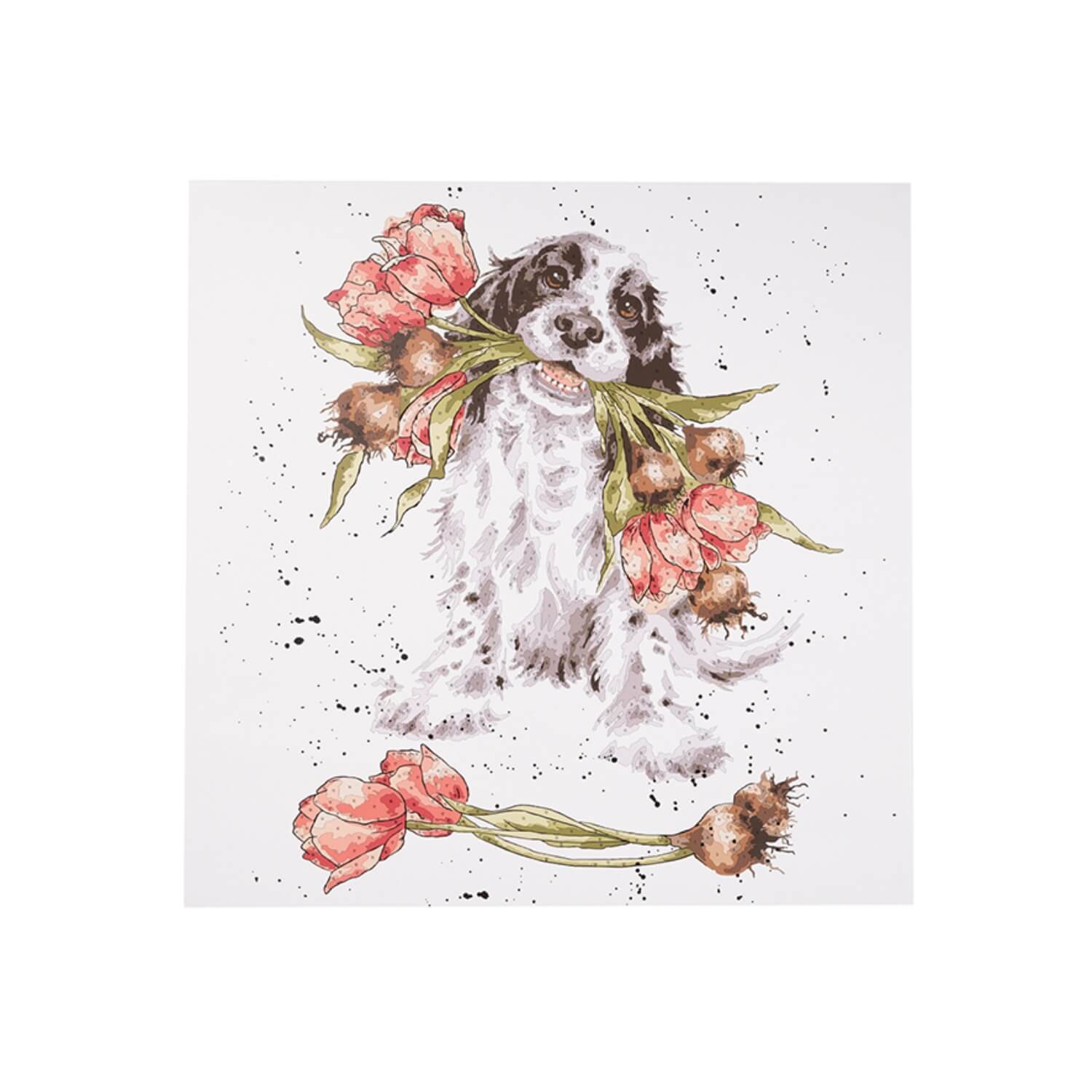 Buy Wrendale Designs | Paint By Numbers - Blooming With Love - Spaniel ...