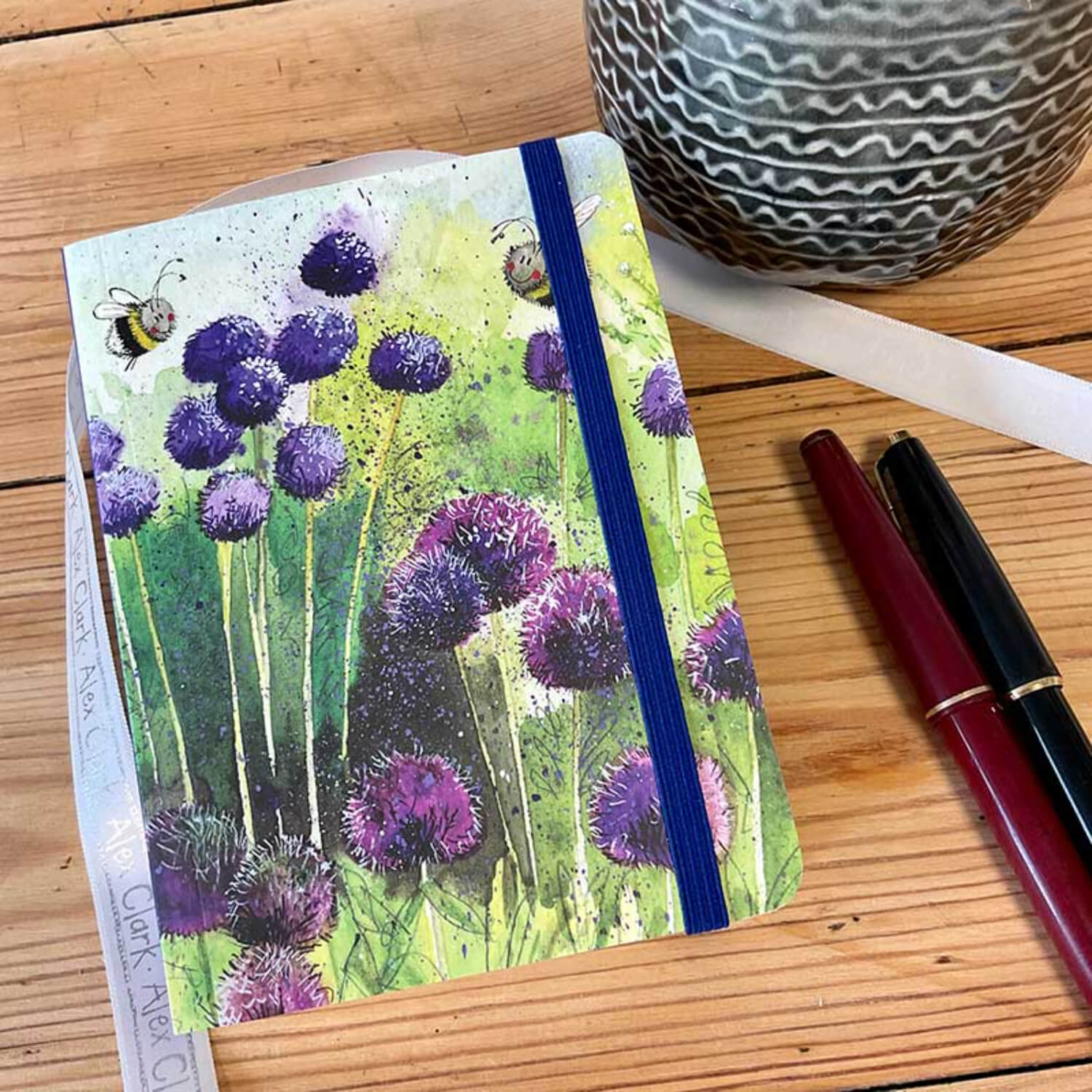 Buy Alex Clark | Small Chunky Notebook - Alliums & Bees – Potters Cookshop