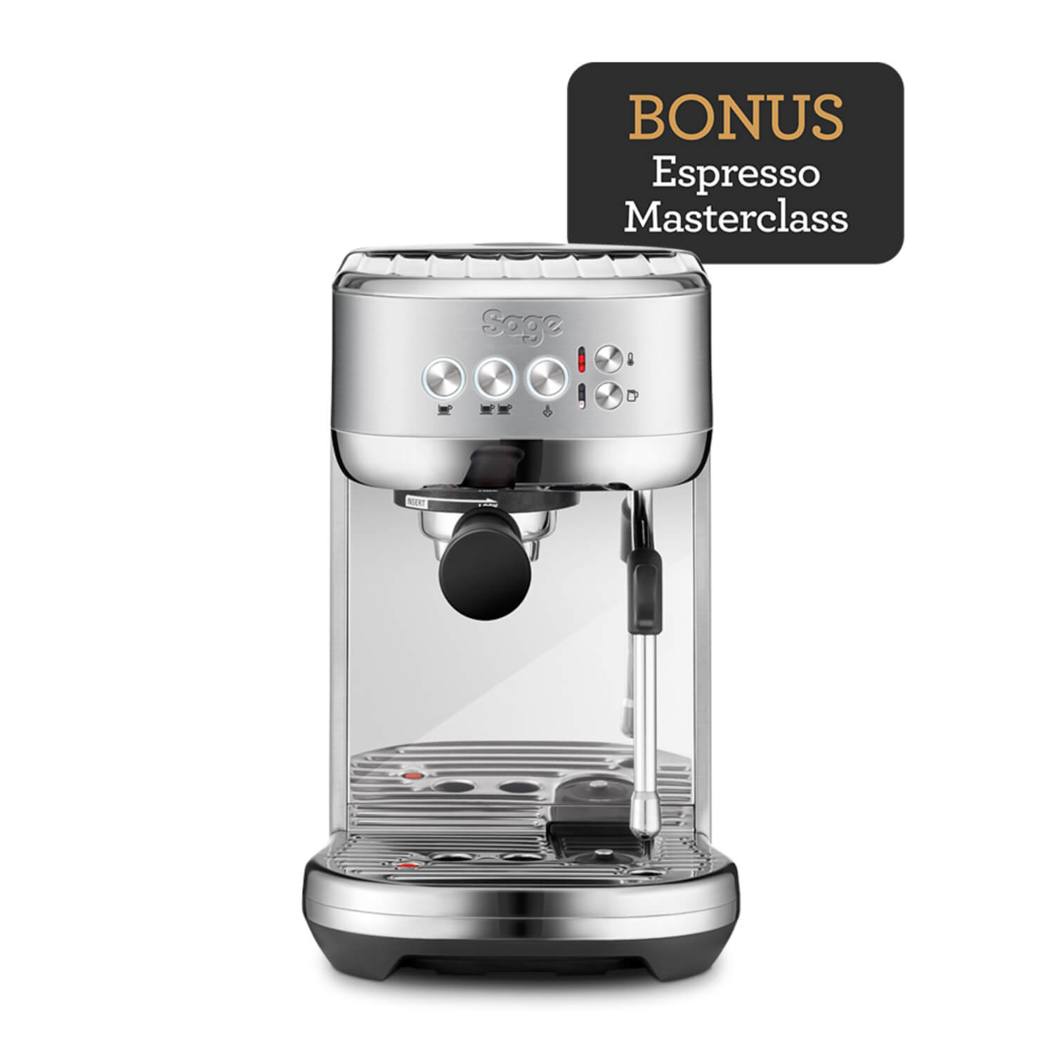 Buy Sage Appliances | SES500BSS Bambino Plus Coffee Machine - Silver ...