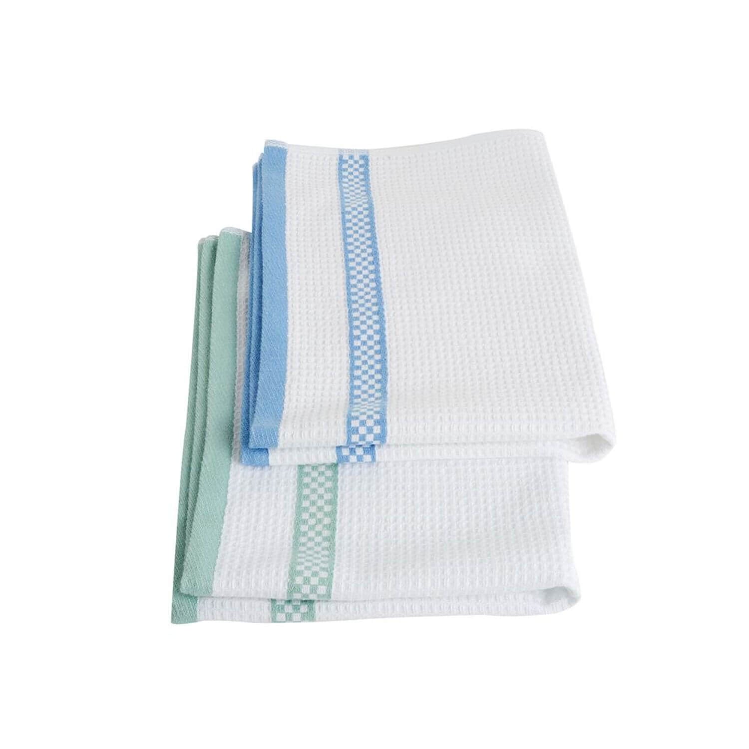 Buy Stow Green | Mayfair Cotton Tea Towels - Blue & Green – Potters ...