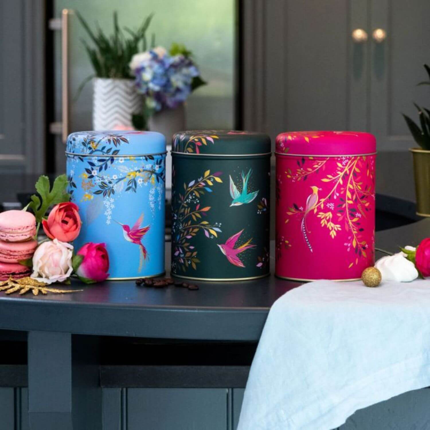Buy Sara Miller | London Chelsea Round Storage Canisters - Set of 3 ...